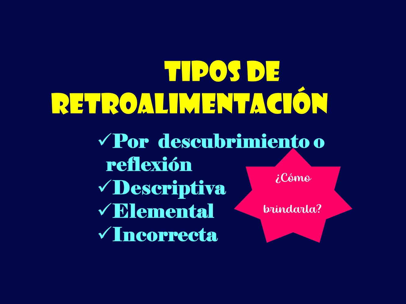 ¿Qué es la retroalimentación y cómo debemos brindarla? - Docentes al ...
